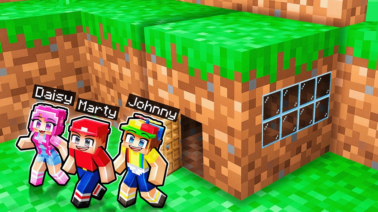 Johnny Survives 100 Days inside Block in Minecraft…