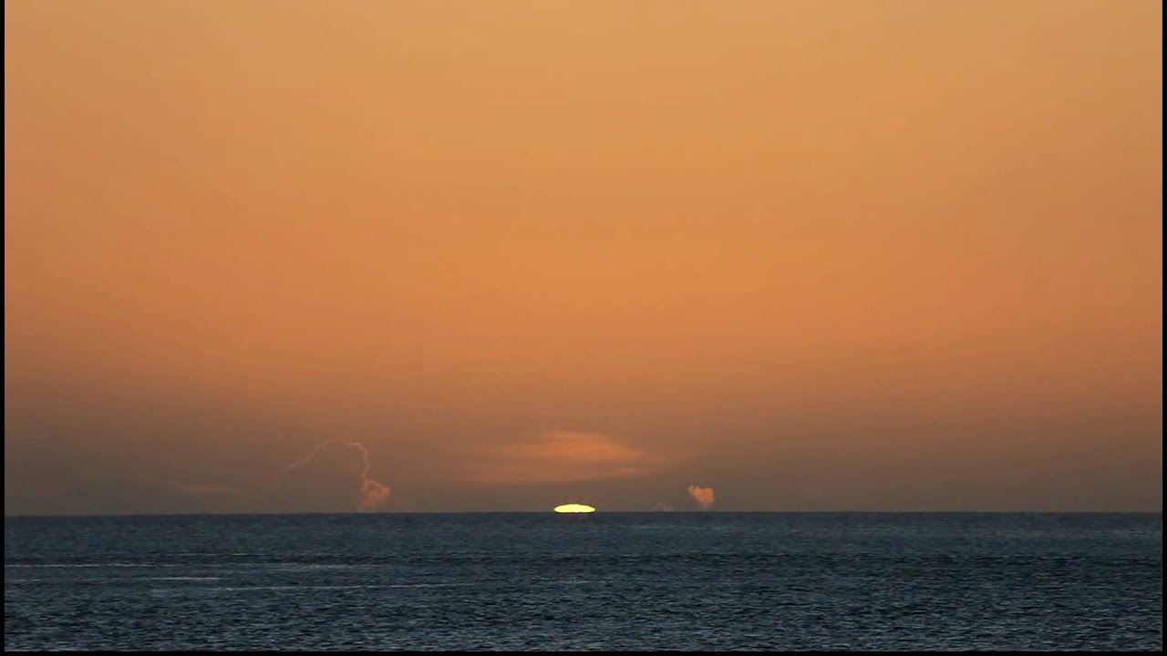 A Green Flash at Sunset.