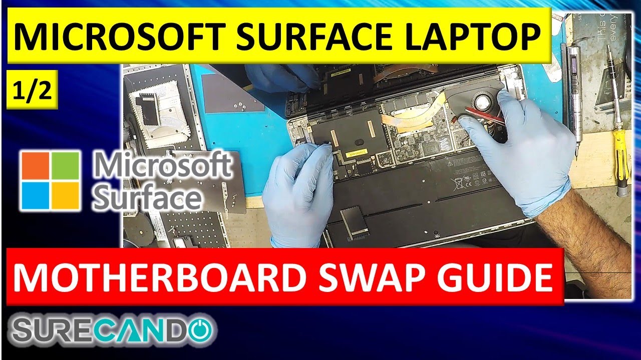 How to Replace Microsoft Surface Laptop Motherboard (Gen 1 & 2) - Repair Tutorial