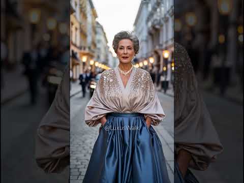 Rich in Style – Elegance After 50 on Display #fashionstyle #luxurywalk #eleganceinmotion