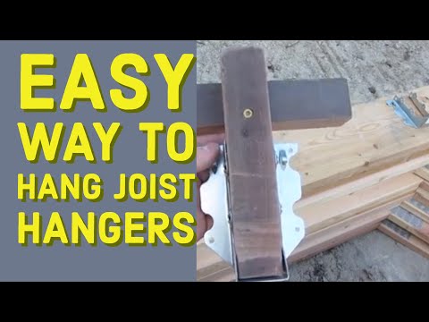Easy way to Put On Joist Hangers Fast DIY