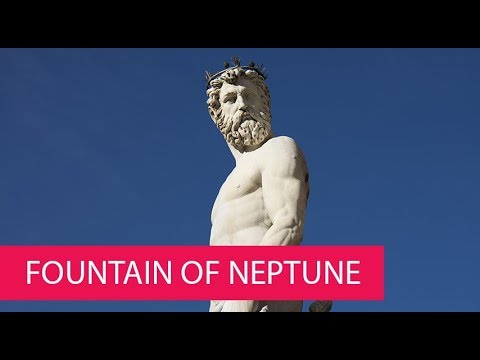 FOUNTAIN OF NEPTUNE - ITALY, FLORENCE