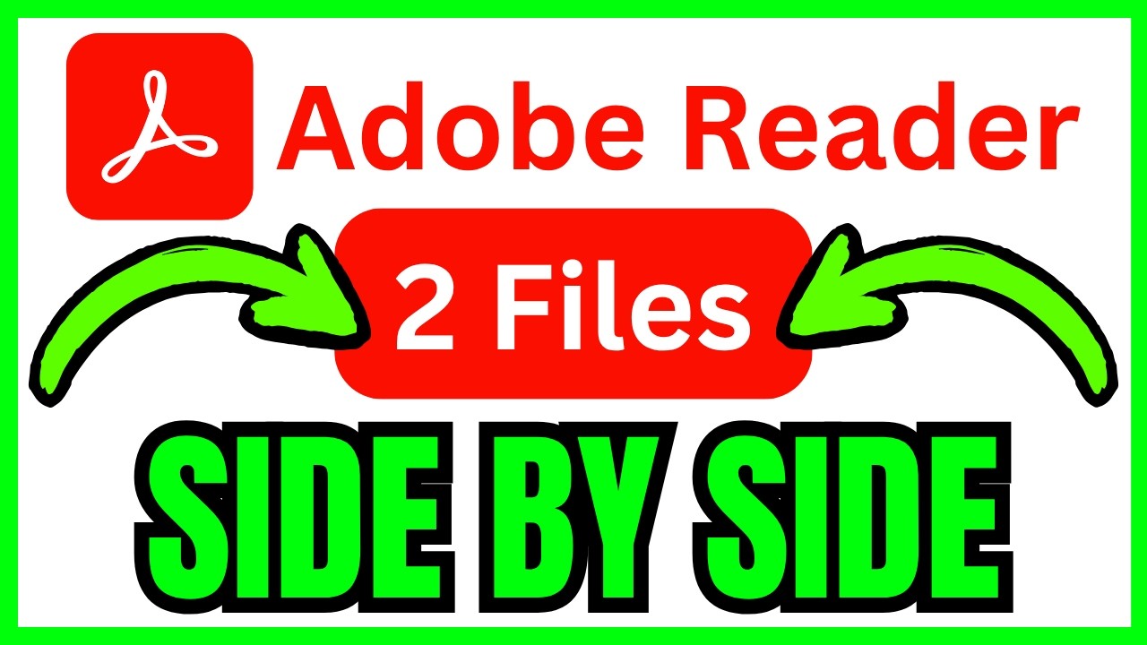 How To OPEN TWO PDF FILES SIDE BY SIDE In Adobe Reader (QUICK & EASY) 2026