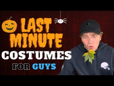 LAST MINUTE + EASY Halloween Costumes for Guys