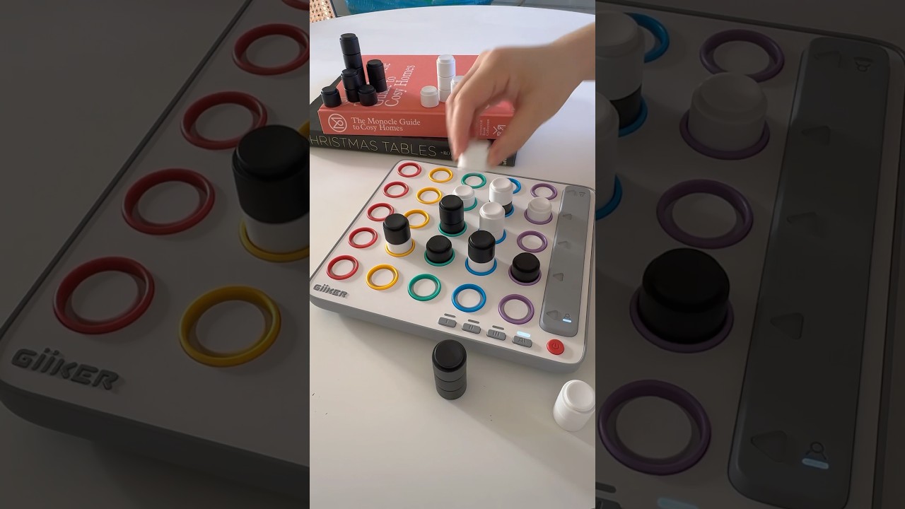 3D Connect Four against my girl friend | Couple Game | GiiKER Smart Four | Board Game