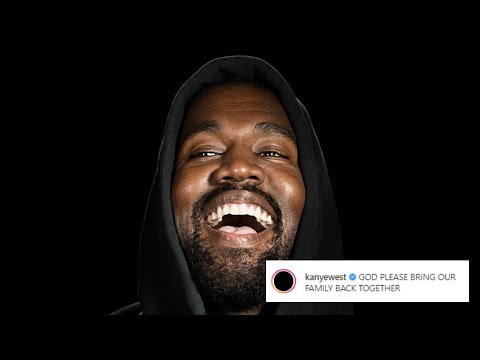 Kanye pleads 'God please bring our family together' as he shares snaps of Kim K with their kids