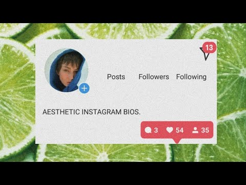 AESTHETIC INSTAGRAM BIOS