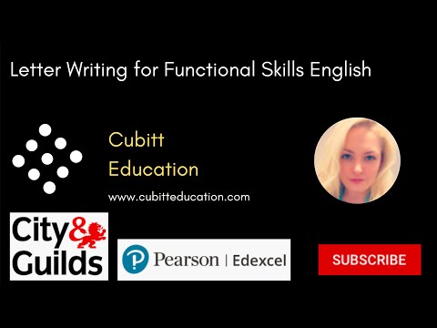 Letter Writing for Functional Skills English - Level 1 and Level 2