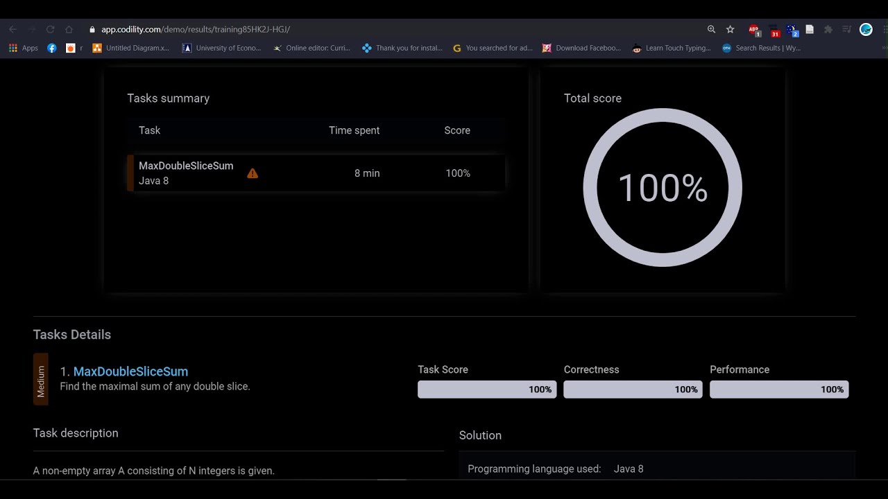 Lesson : 9-1 - Maximum slice problem | MaxDoubleSliceSum  | Codility for Programmer | Java