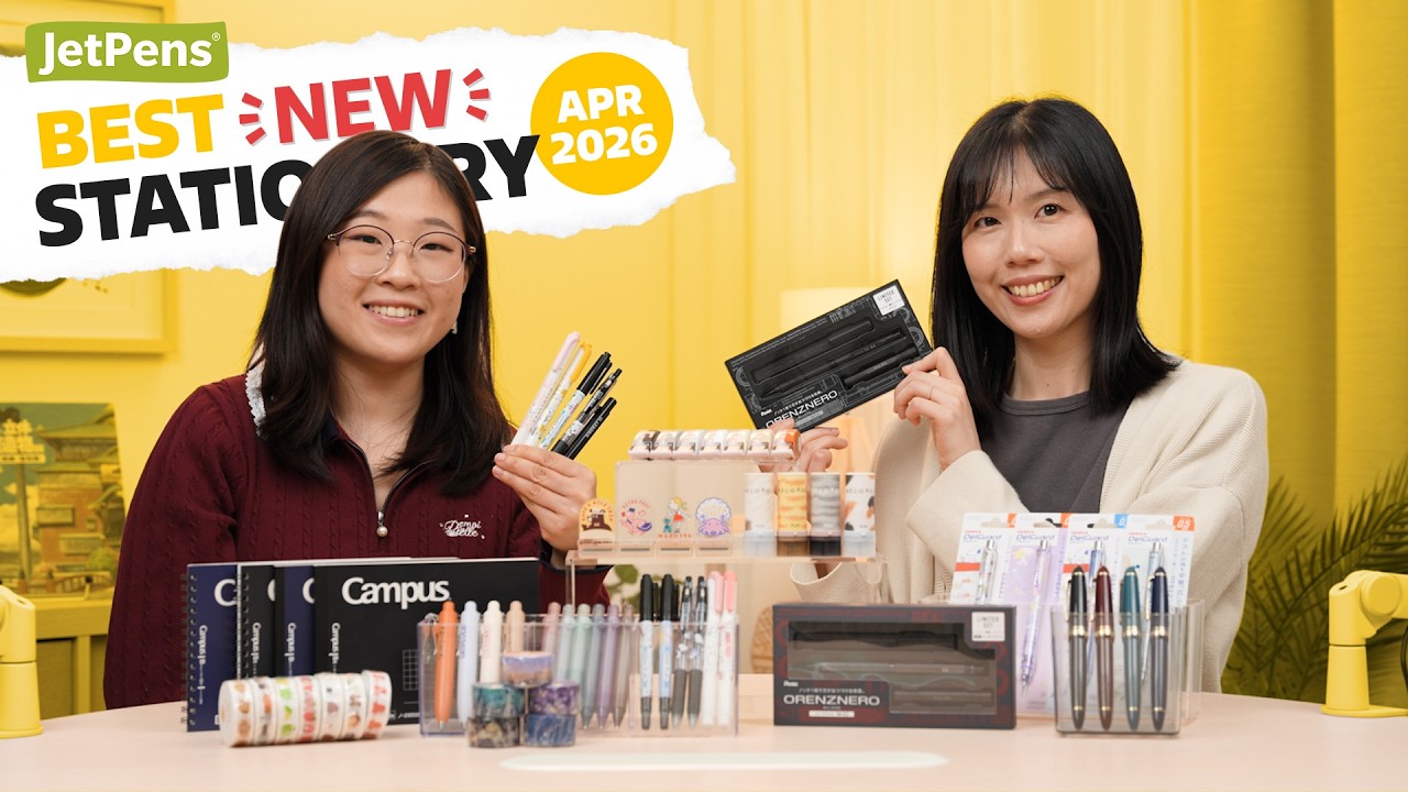 Best New Stationery of APRIL 2026 at JetPens | Mechanical Pencils, Stamps, Washi Tapes, & MORE! ✨