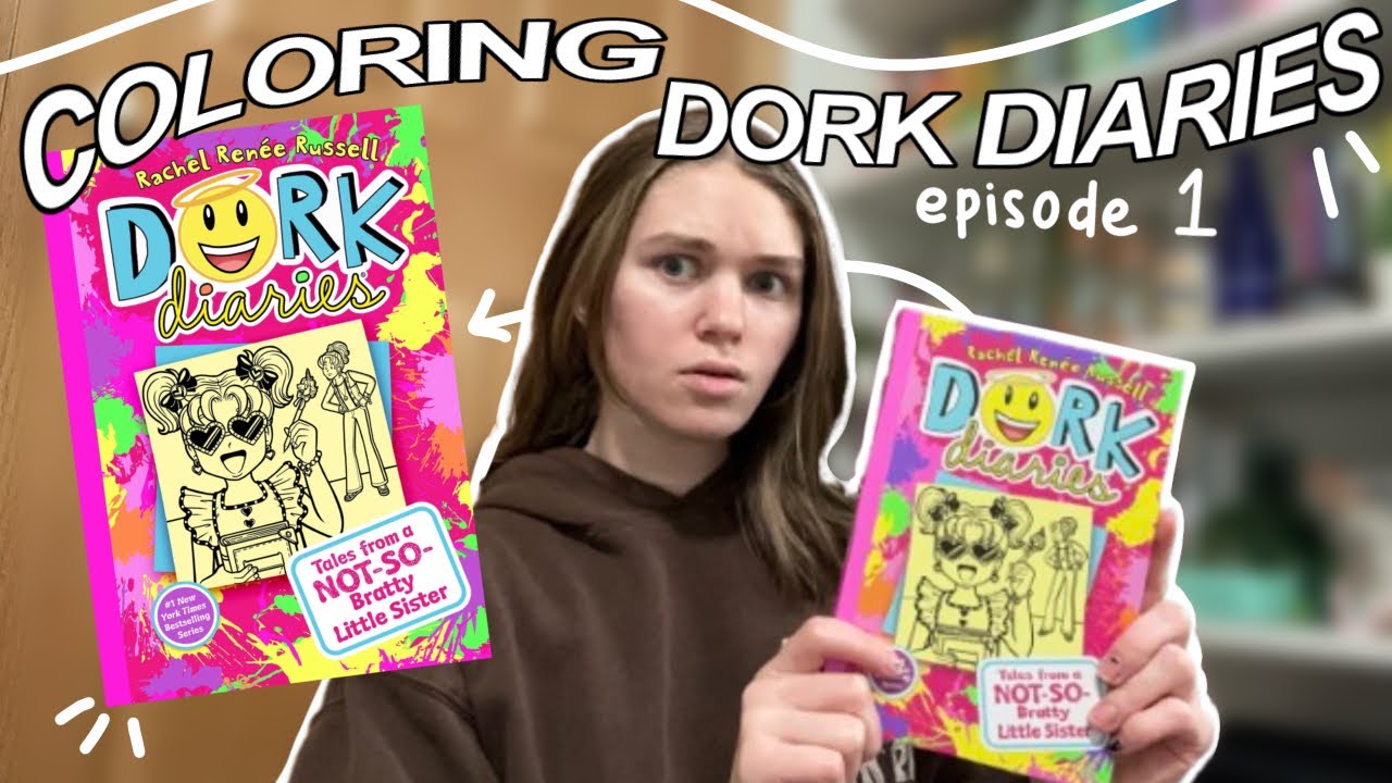 Coloring an ENTIRE Dork Diaries book | Episode 1