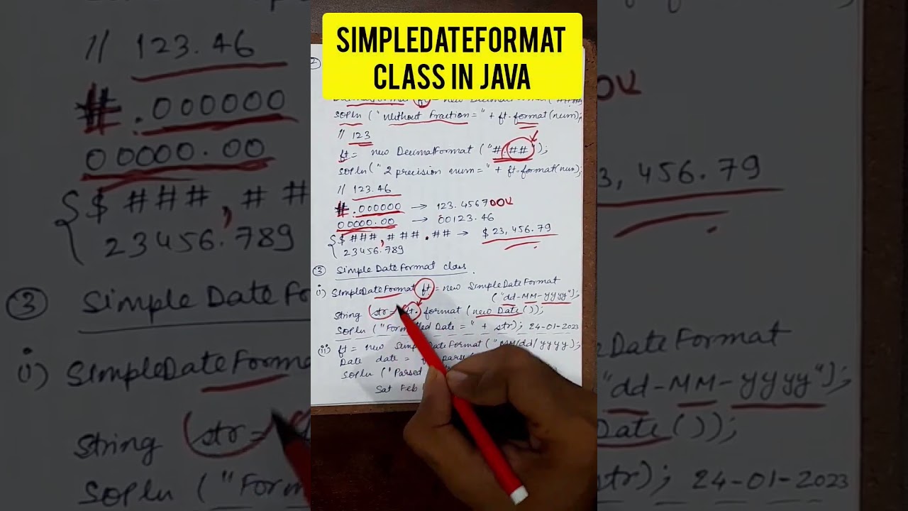 SimpleDateFormat class in Java #java #javaforbeginners #tutorial #