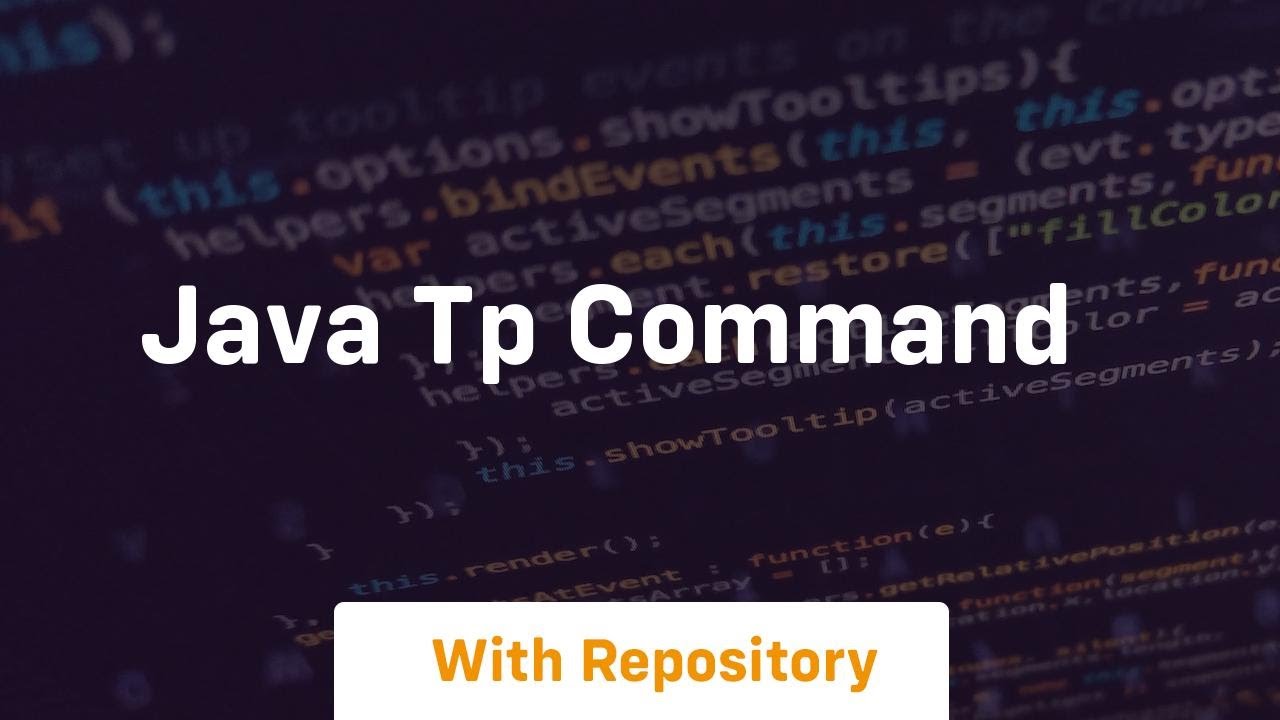 java tp command