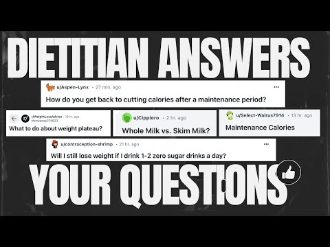 How To Fix A Slow Metabolism | Dietitian Answers Your Questions From REDDIT