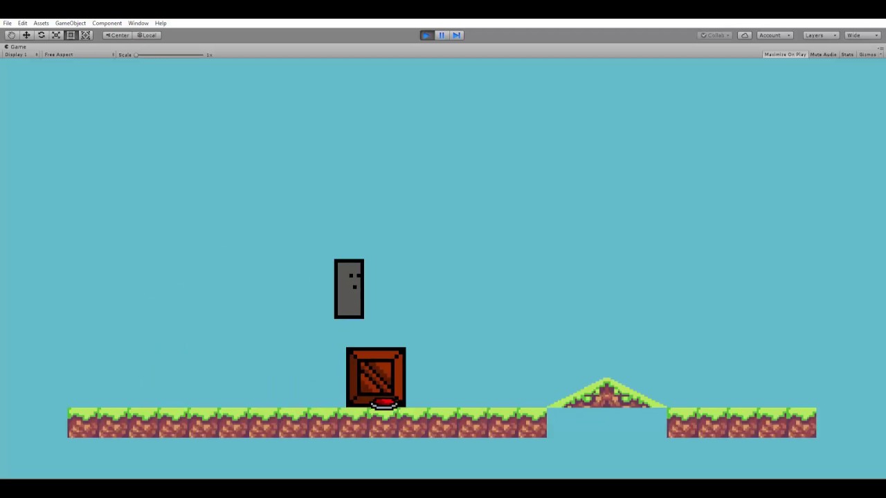 Unity2D Pushable Box and Gate-Switch Mechanics (Custom Physics Platformer)