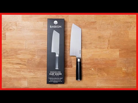 Babish High-Carbon 1.4116 German Steel Cutlery Knives, 7.5" Clef (Cleaver + Chef) Knife