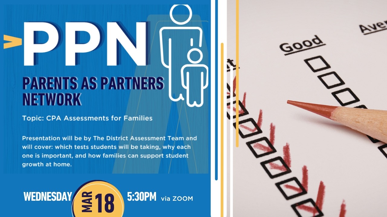 CPA District | March 2026 Parents as Partners Network (PPN) Meeting