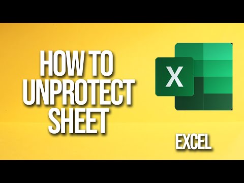 How To Unprotect Sheet Excel Tutorial