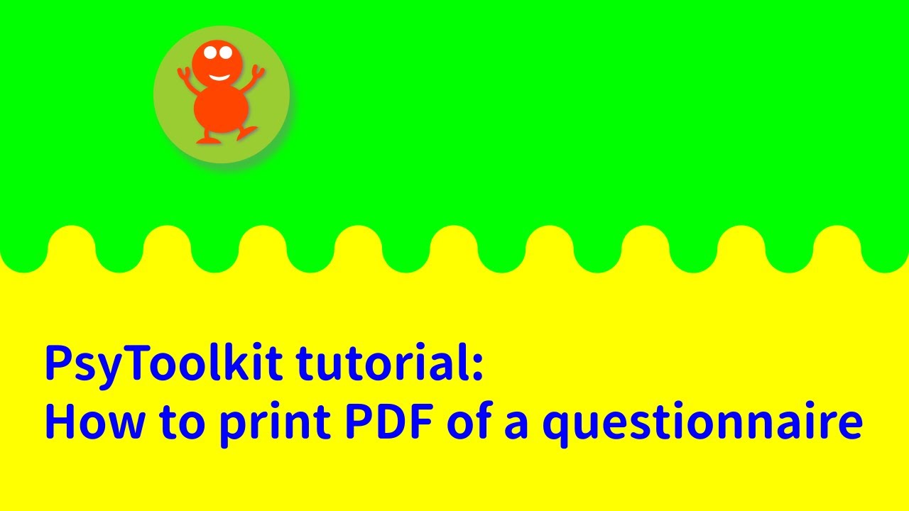 How to print a PDF of a PsyToolkit questionnaire