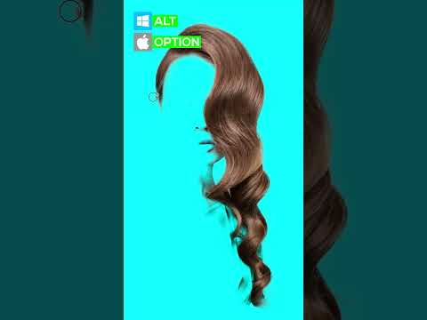 How To Change Hair Colour in Photoshop #shorts