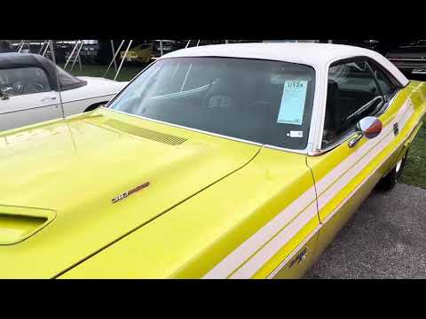 Unrestored 1971 Dodge Challenger R/T Flexes Original Citron Yella Paint ...