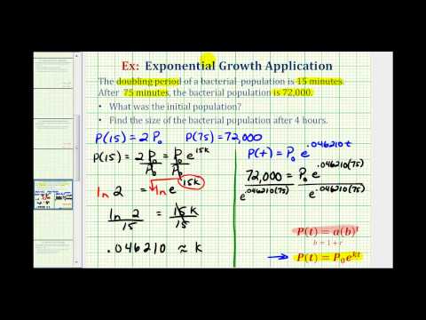 Exponential Growth App with Logs (y=ae^(kt)) – Find Initial Amount ...