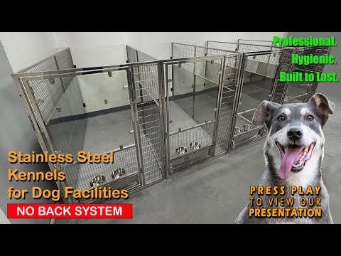 Stainless Steel NO BACK Multiple Kenneling System