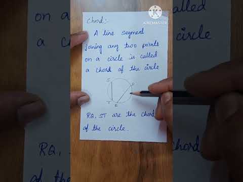 Define Chord With Example - Maths / Circle / 🖋🖋🖋