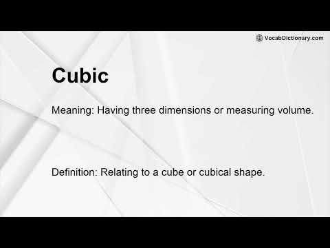 Cubic Meaning