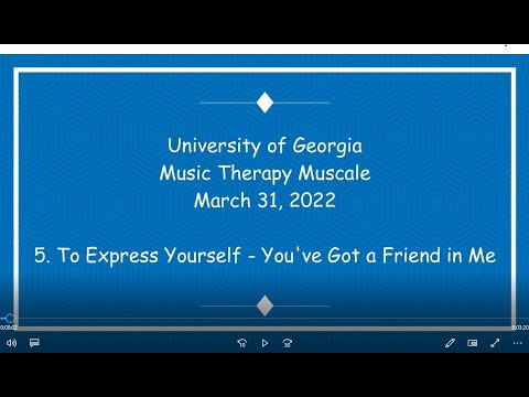 2022 UGA Music Therapy Musicale: 5. To Express Yourself