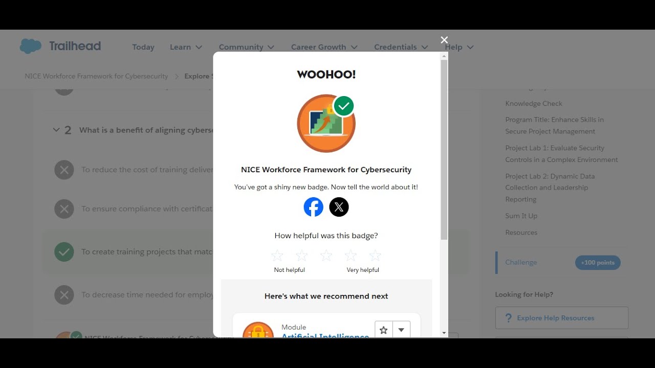 NICE Workforce Framework for Cybersecurity || Trailhead Salesforce 2025 Guide