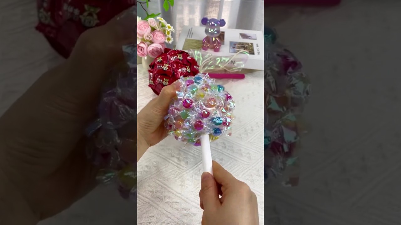 How To Make Big Lollipop | Cute Gift Ideas | Sweets Wrapping Ideas 💡 #diy #craft #easy #travel #gift