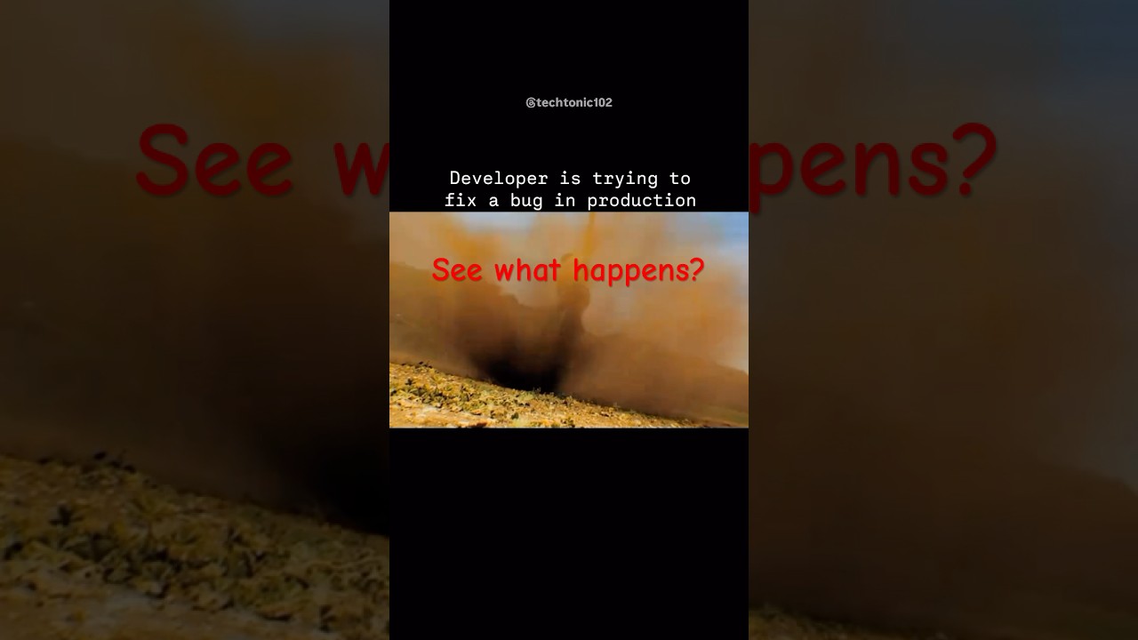 Developer FIXES Production Bug LIVE! #shorts