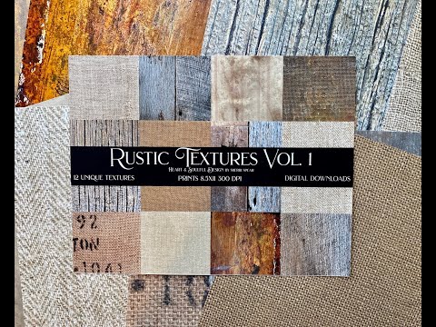 RUSTIC TEXTURES VOL. 1: A Digital Paper Pack