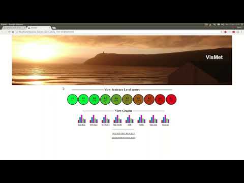 VisMet Demonstration