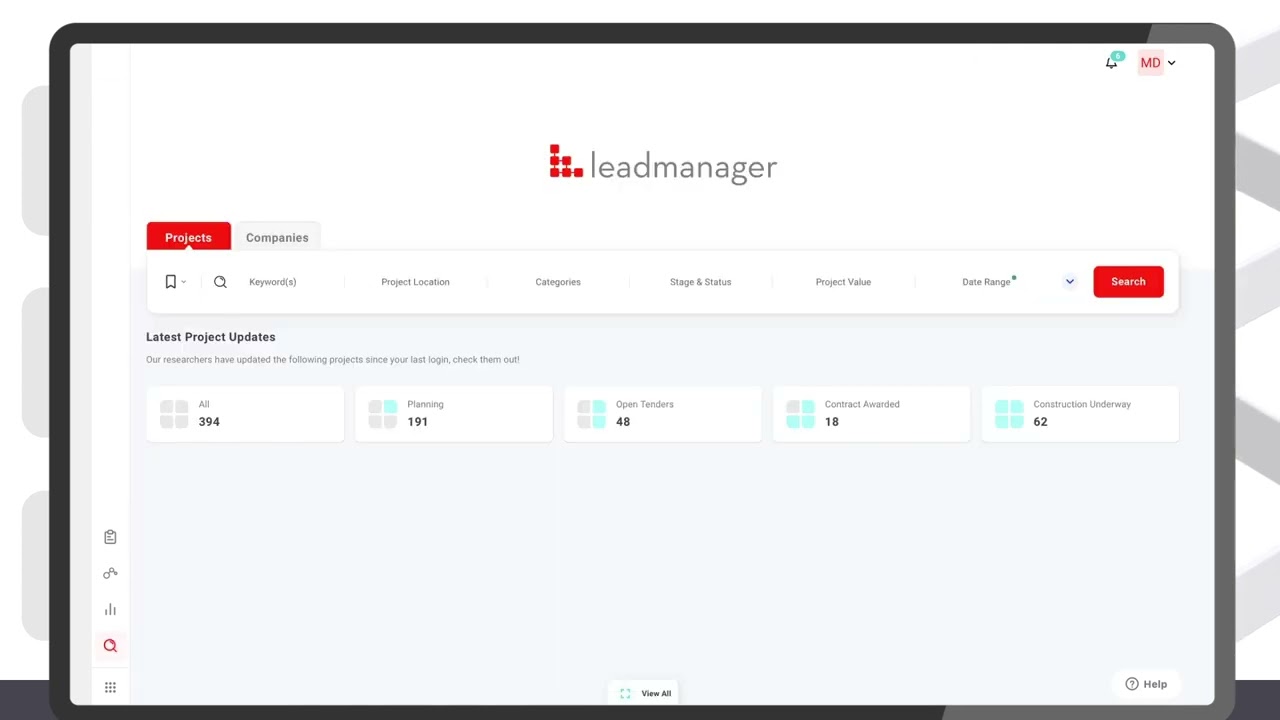 LeadManager | How to Share a Project or Company