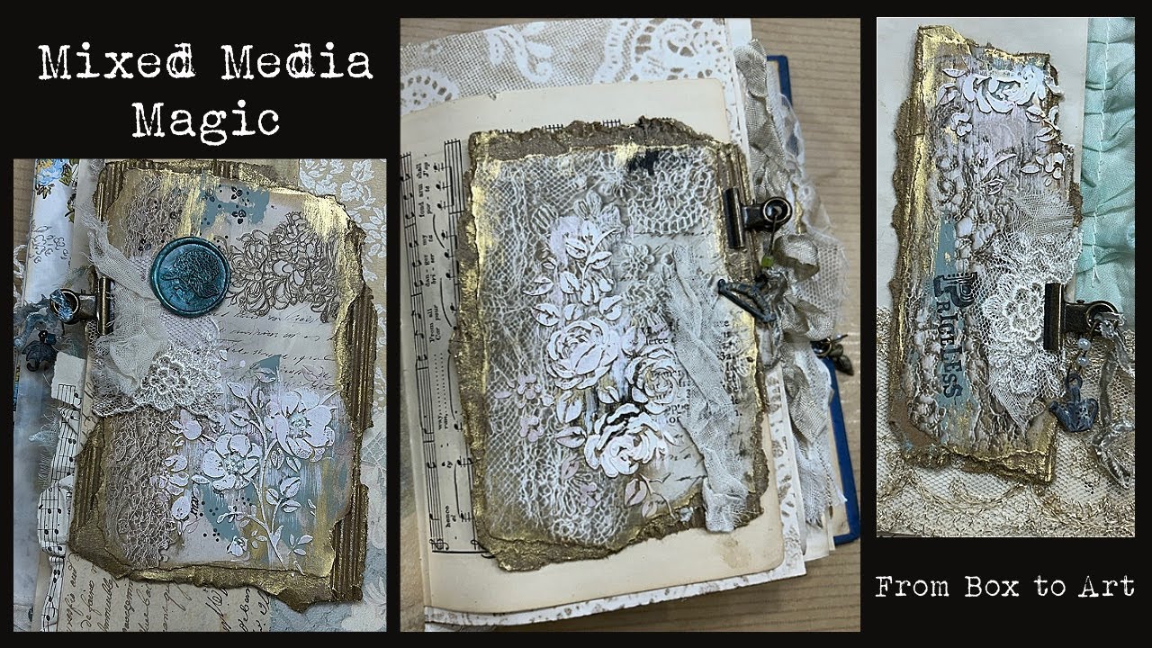 Turning Cardboard into Art: Mixed Media Junk Journal Ephemera