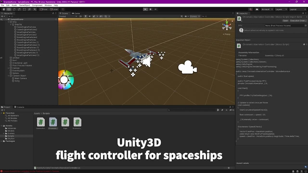 Unity Tutorial | Simple Spaceship Flight Controller With Boost