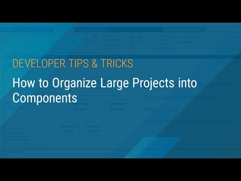How to Organize Large Projects into Components