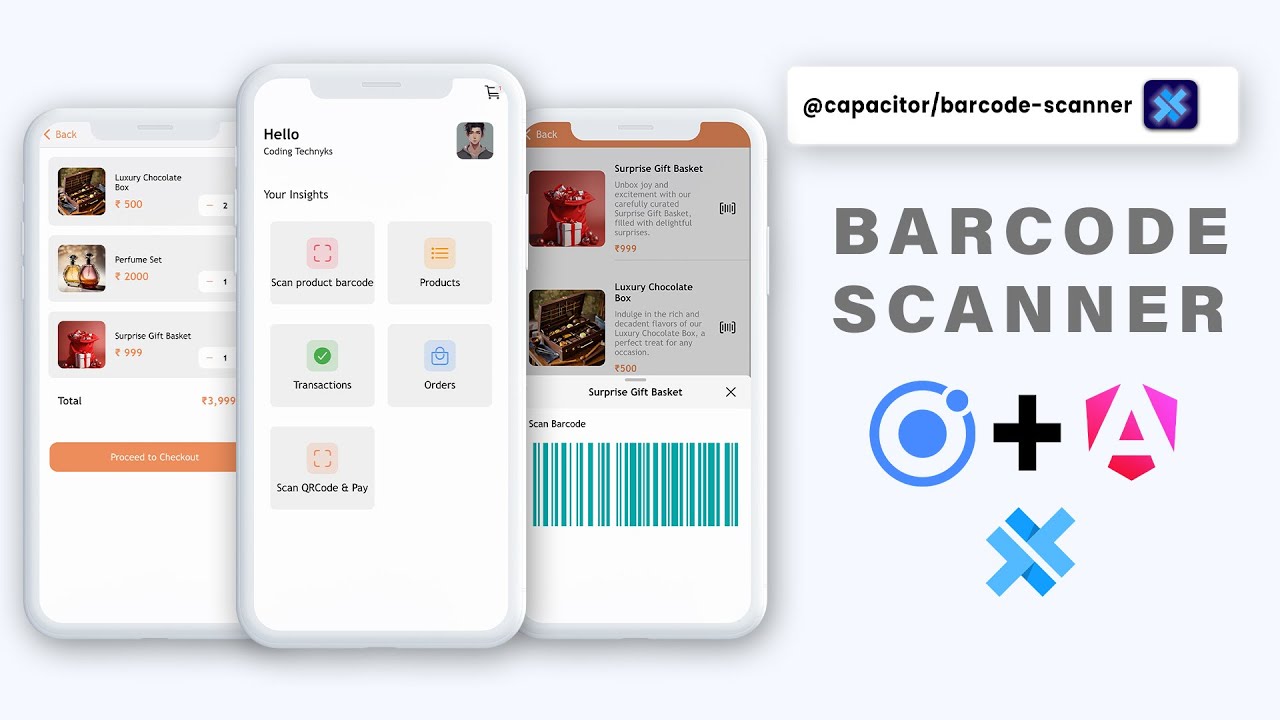 Capacitor Barcode (and QR-code) Scanner App in Ionic Angular