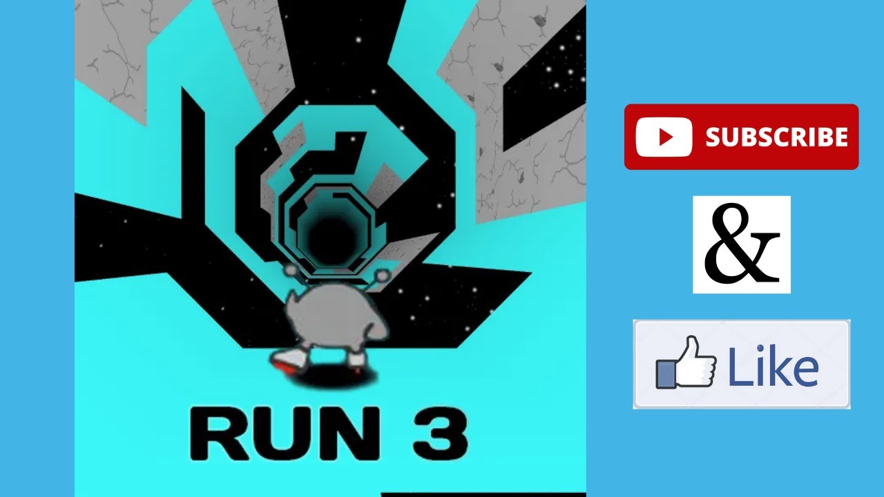 Playing Run 3 on Poki.com!