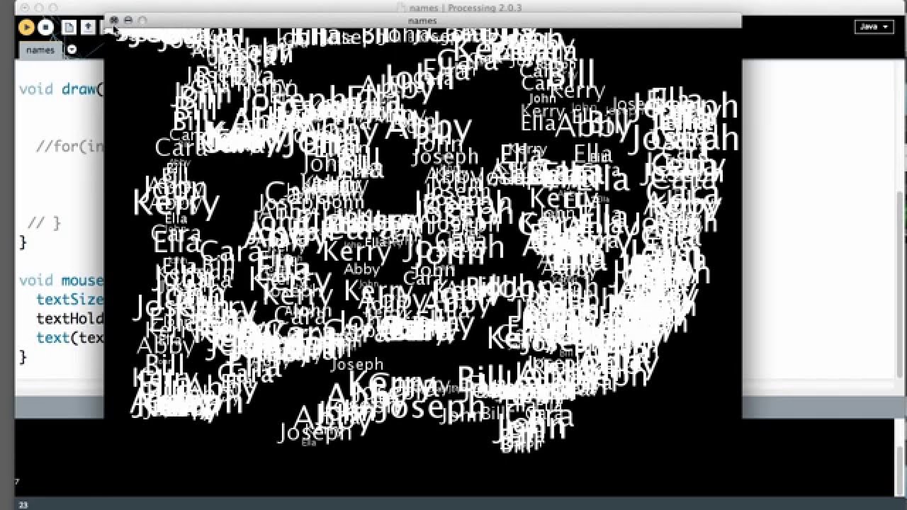 Processing Tutorials : The Array