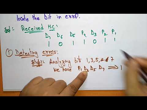 Learn Error Correction with Example | Hamming code | CN | Computer Networks | Lec 55 | Bhanu ...