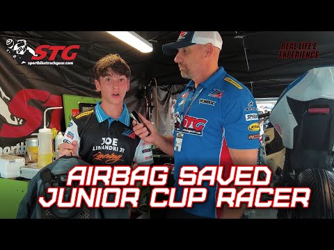 Tech Air 5 Airbag Saves Rider Joe Limandri Jr. at MotoAmerica Junior Cup | Sportbike Track Gear