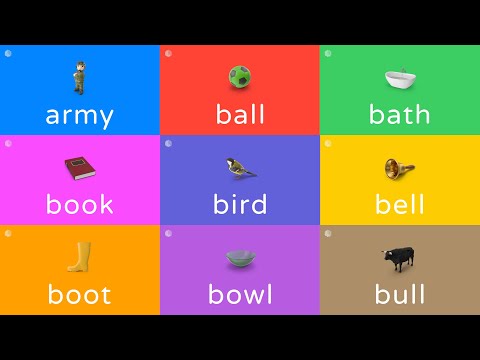 Spelling 4 Letter Words in English with Dopalearn™ | Pop-up Training System™ for Toddlers