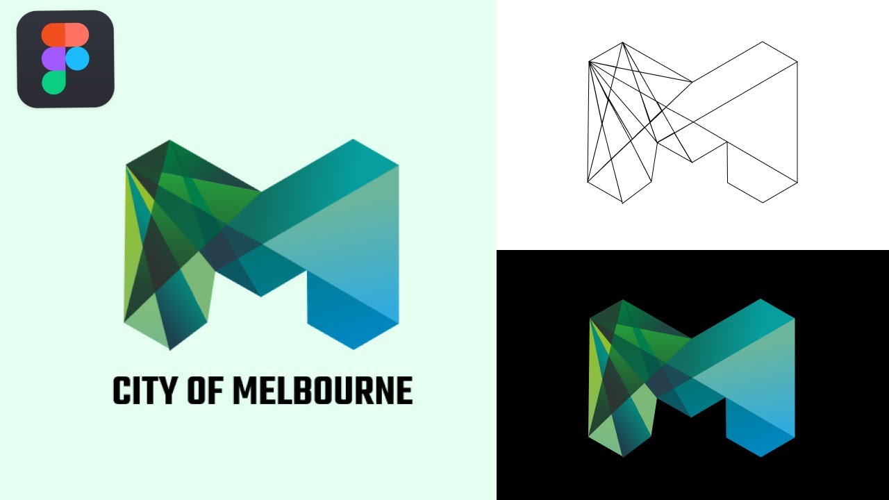 How To Design Melbourne City LOGO In Figma | Logo Tutorial | Creative Logo Design Figma
