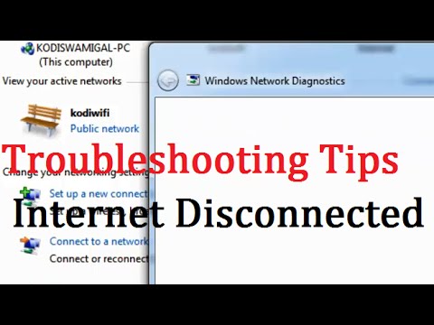Tips for Troubleshooting Wireless Internet Connection Problems using Windows Network Diagnostics