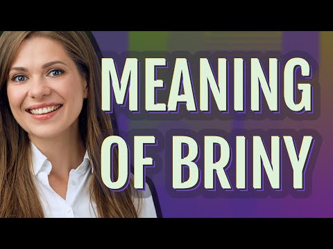 Briny | meaning of Briny