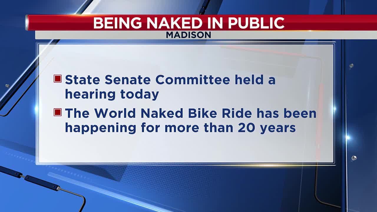 Wisconsin Republicans want to make it a crime to be naked in public
