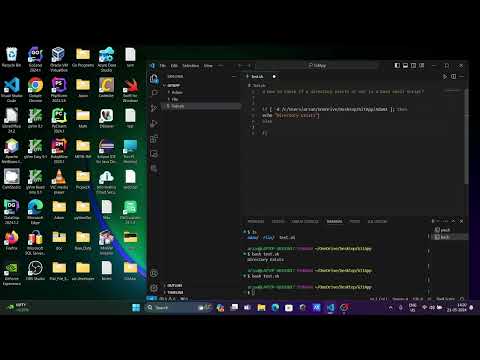 Check directory exists in bash